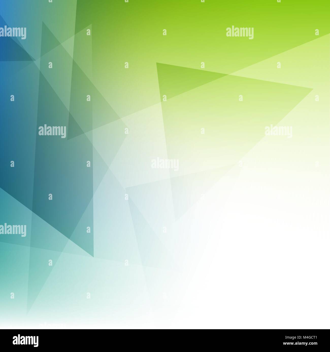 geometric abstract background in blue and green colors, triangle ...