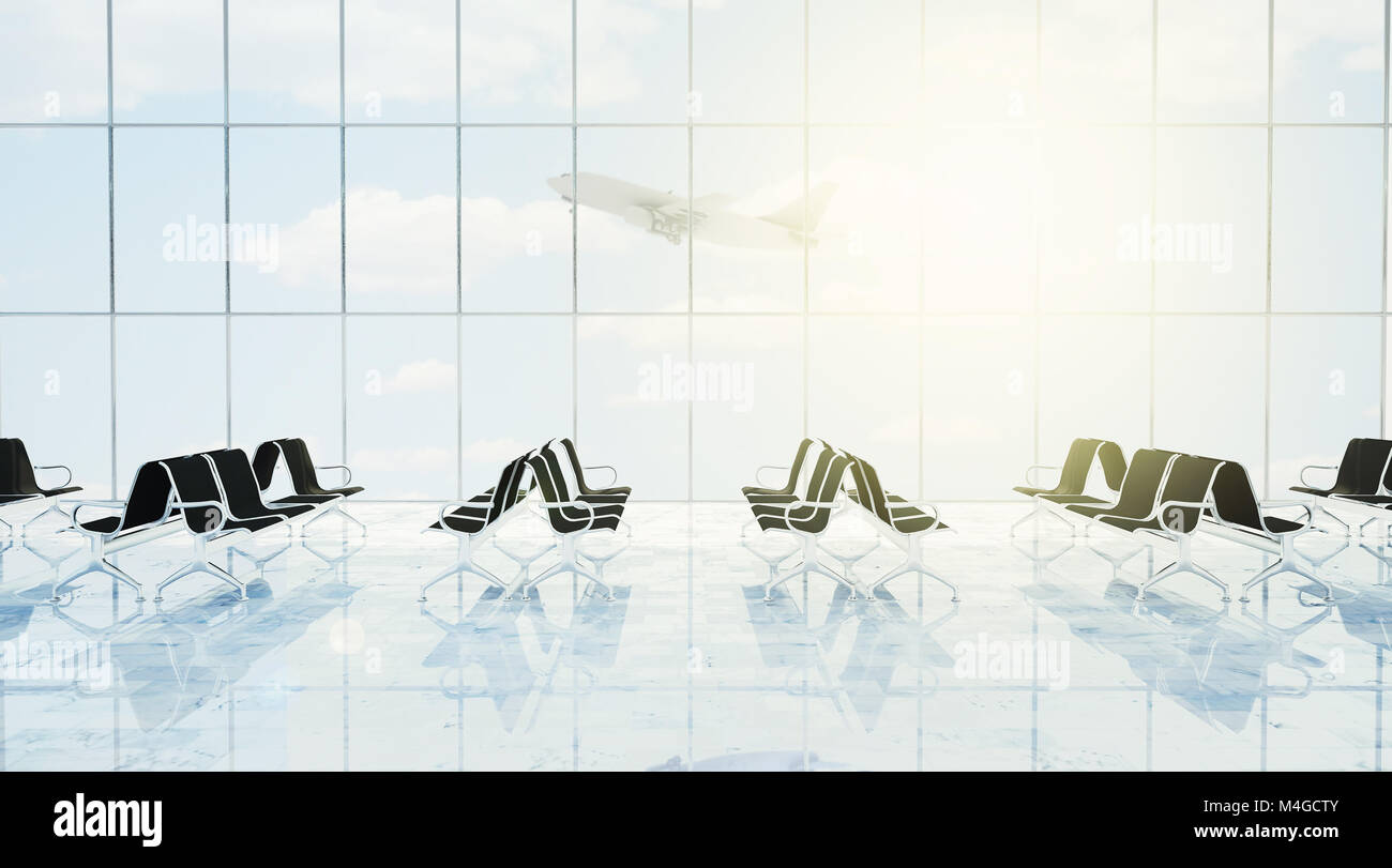 3d rendering airport hi-res stock photography and images - Alamy