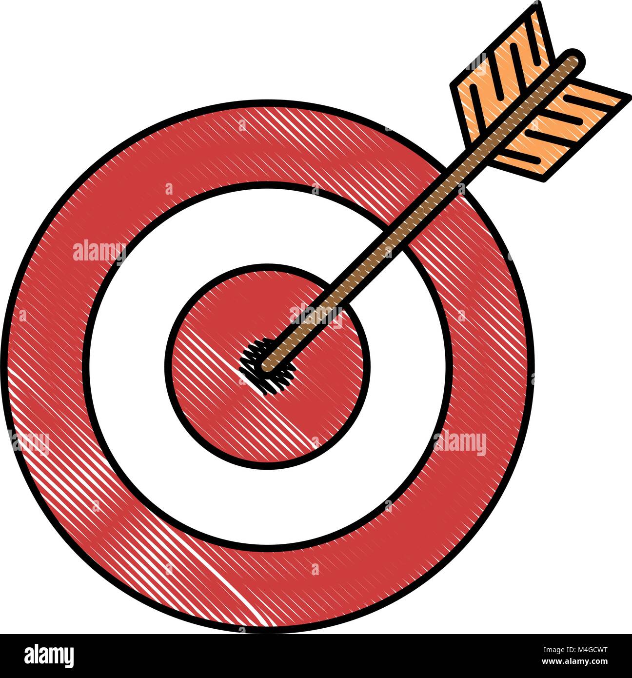 target with arrow icon Stock Vector Image & Art - Alamy