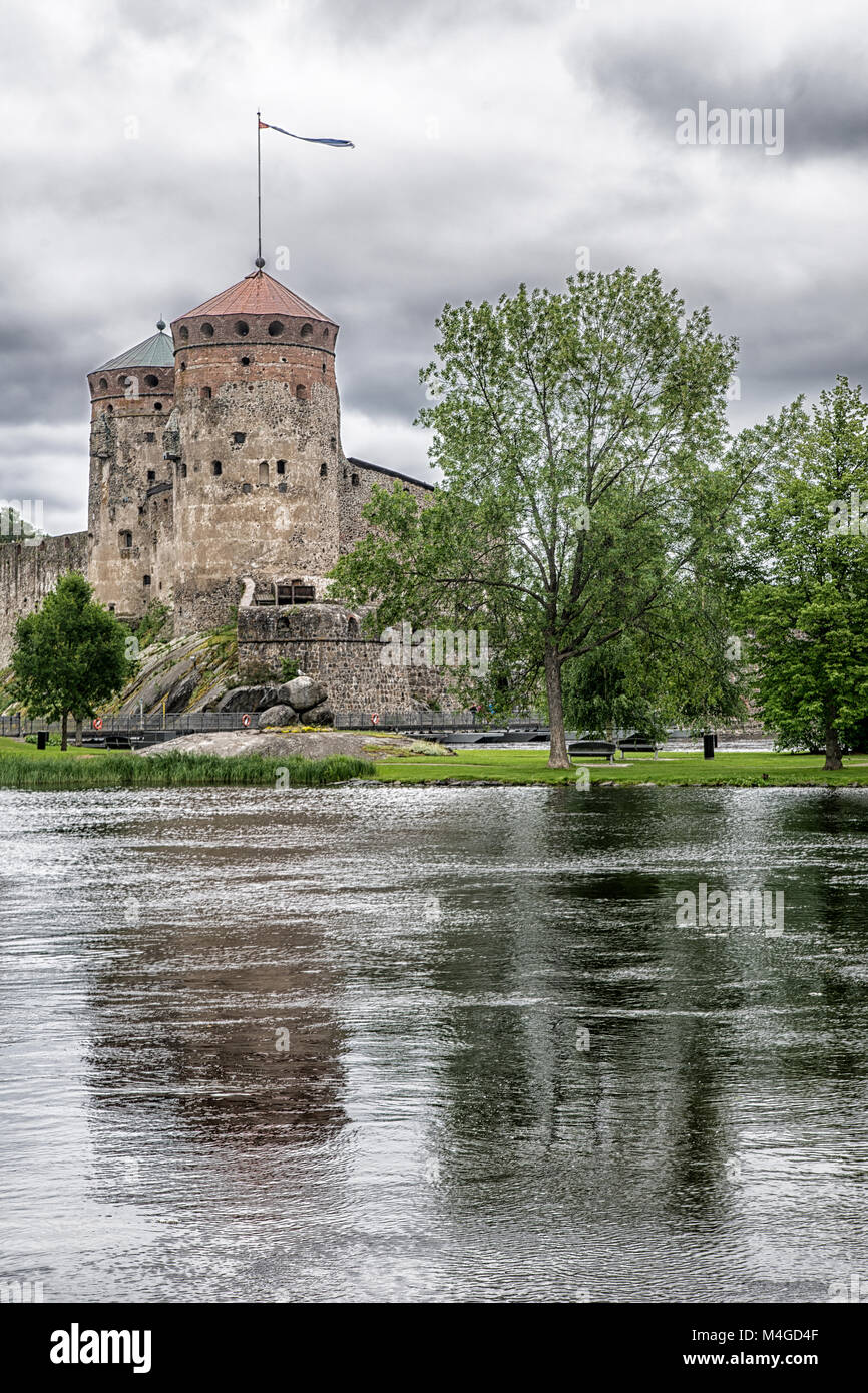 Olavinlinna castle water castle savonlinna hi-res stock photography and ...