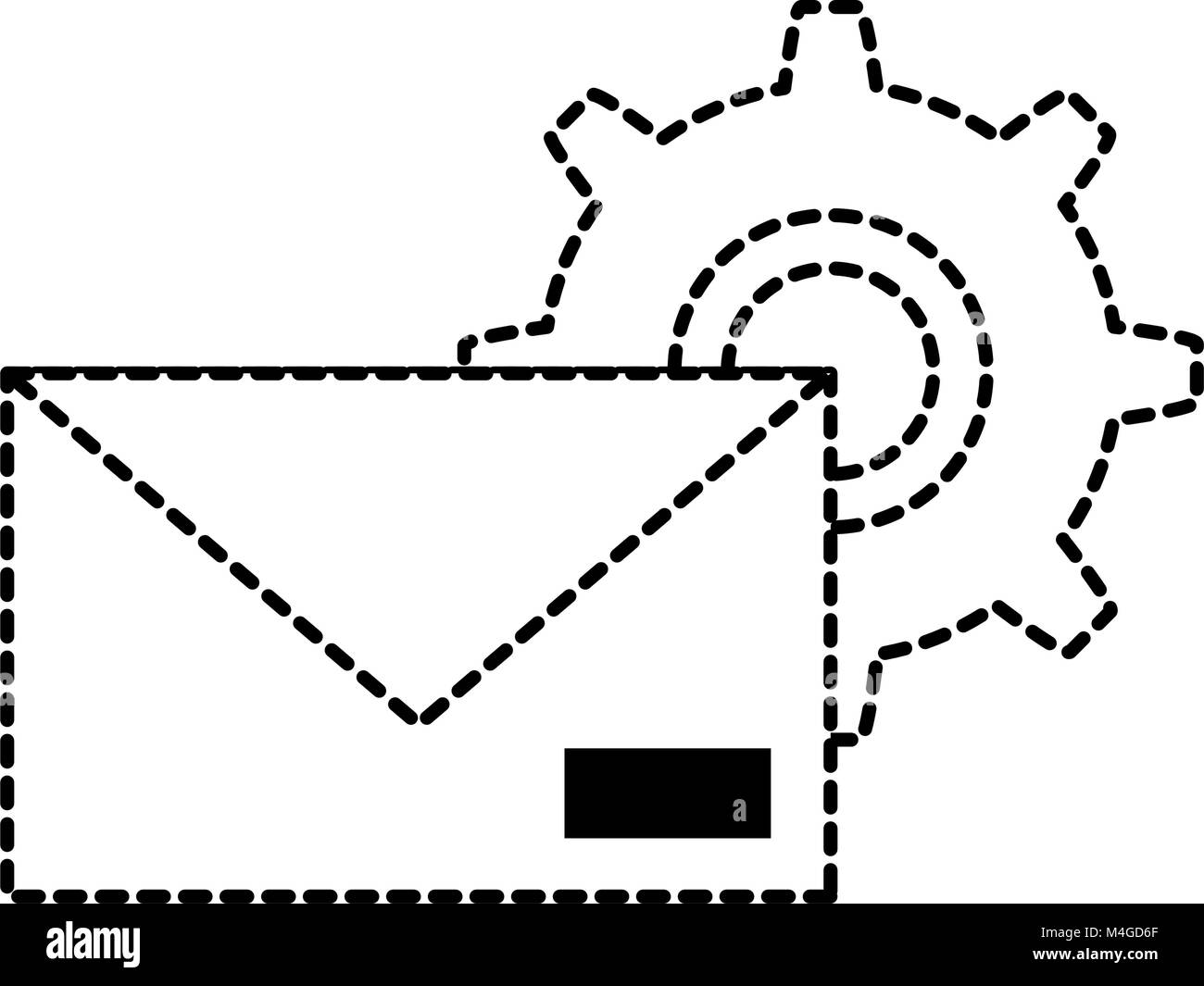 Email setup icon Stock Vector Images - Alamy