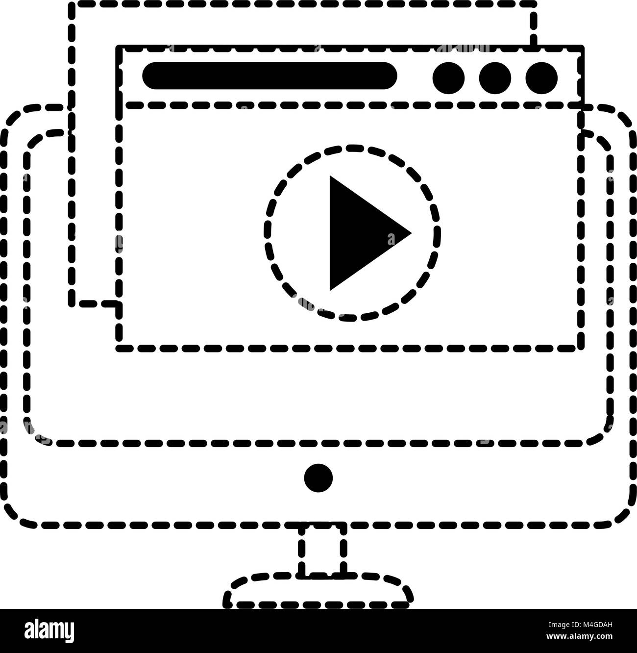 monitor computer with templates Stock Vector Image & Art - Alamy