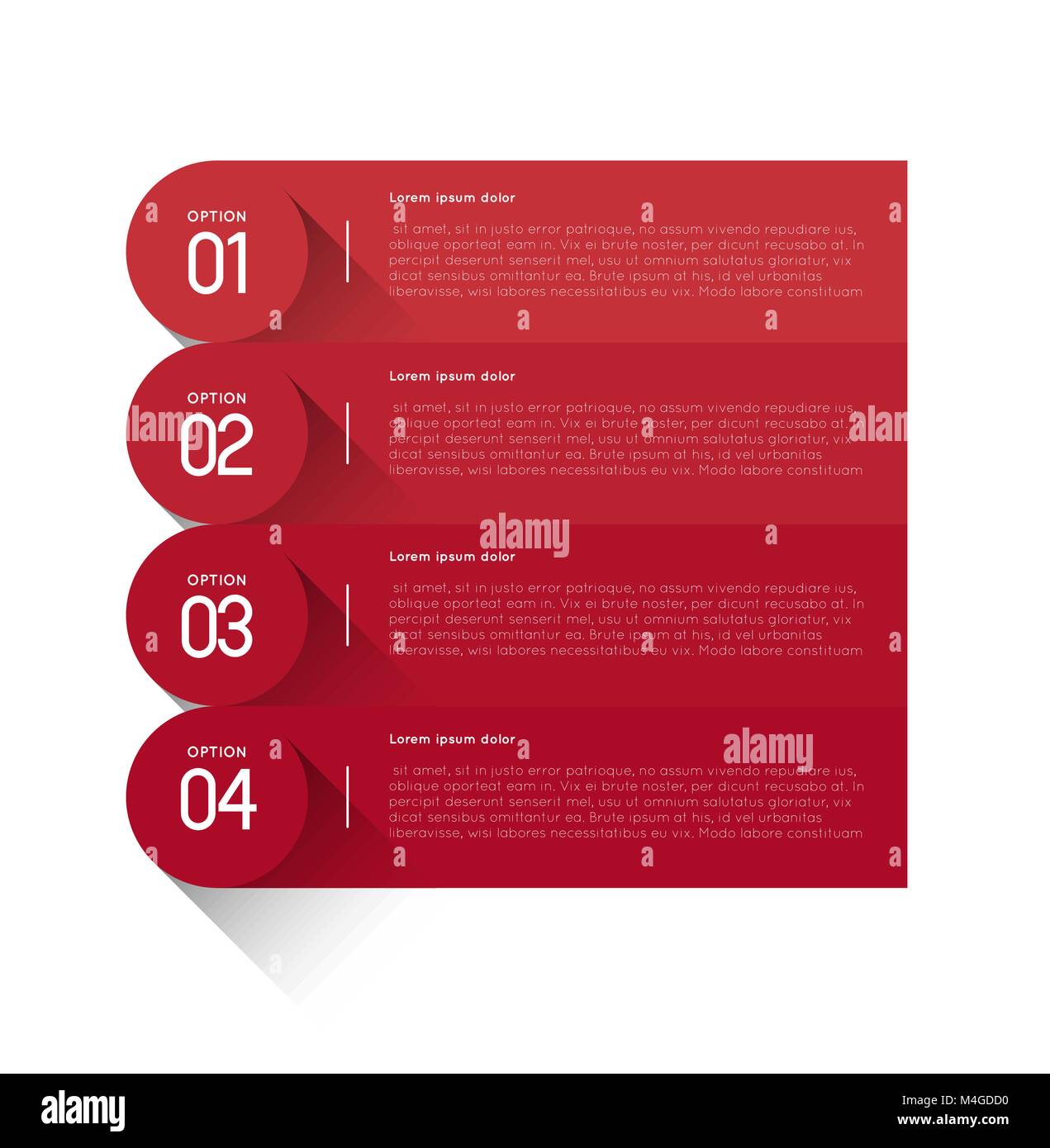 set of horizontal infographic option banners Stock Vector Image & Art ...