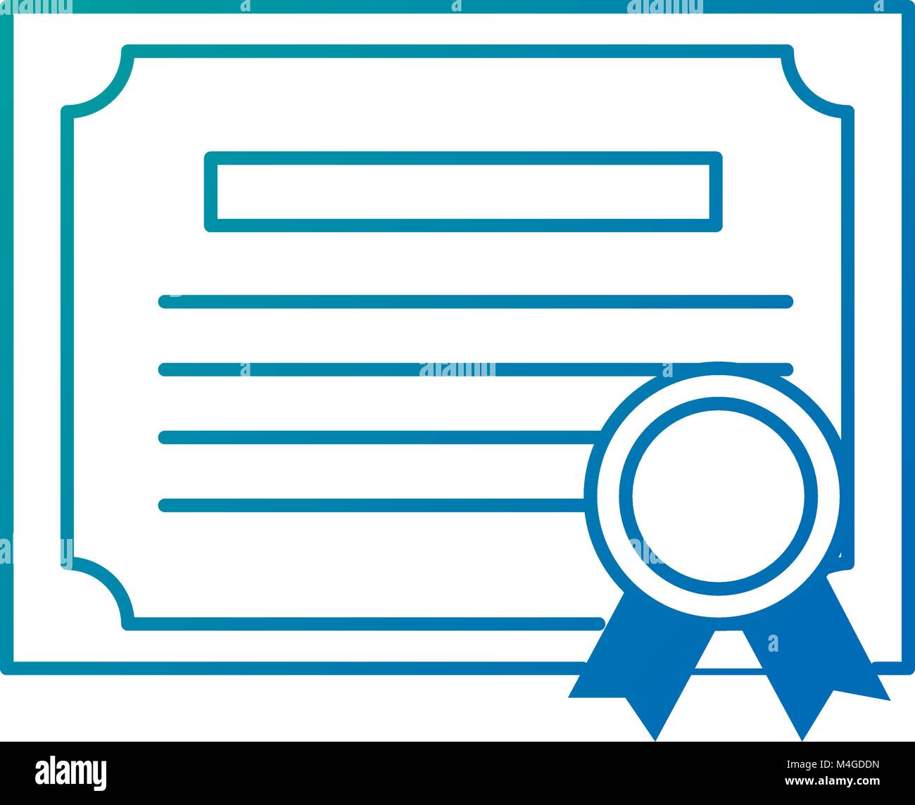 graduation certificate isolated icon Stock Vector Image & Art - Alamy