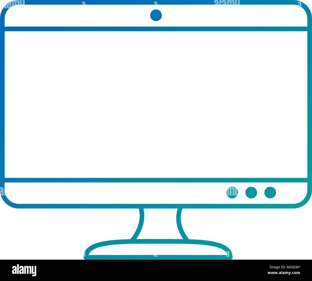monitor computer isolated icon Stock Vector Image & Art - Alamy