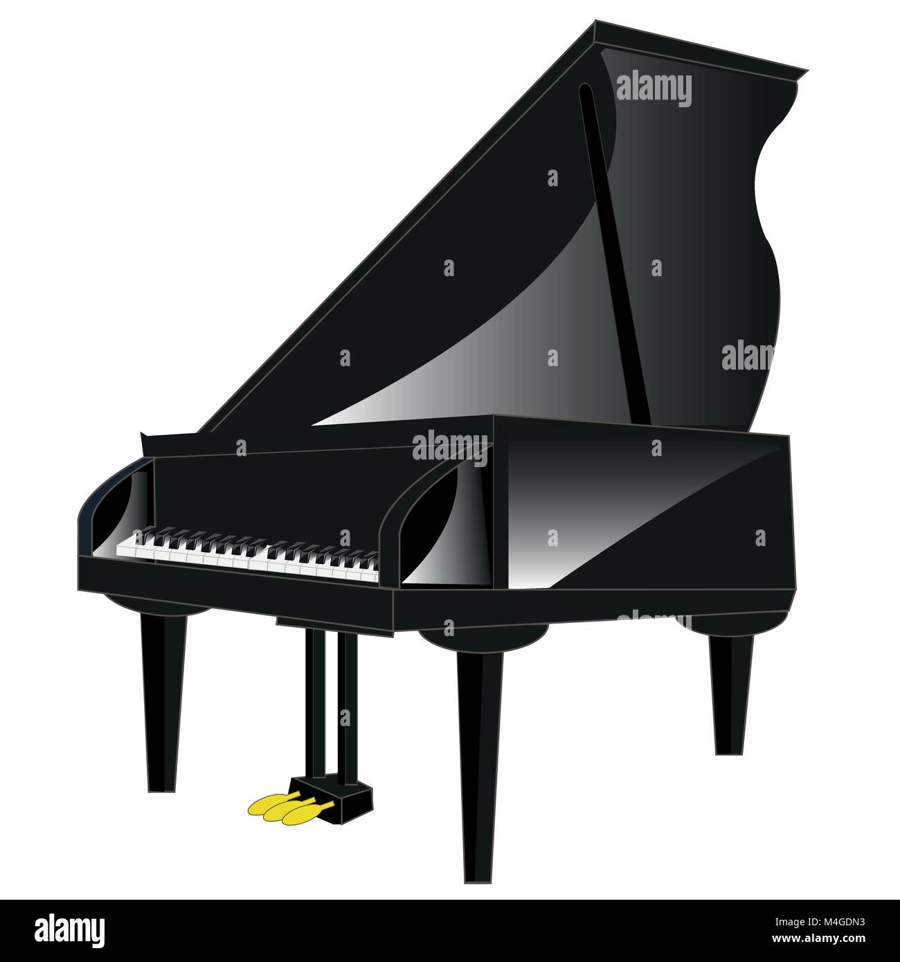 Drawing of the music instrument piano Stock Vector Image & Art - Alamy