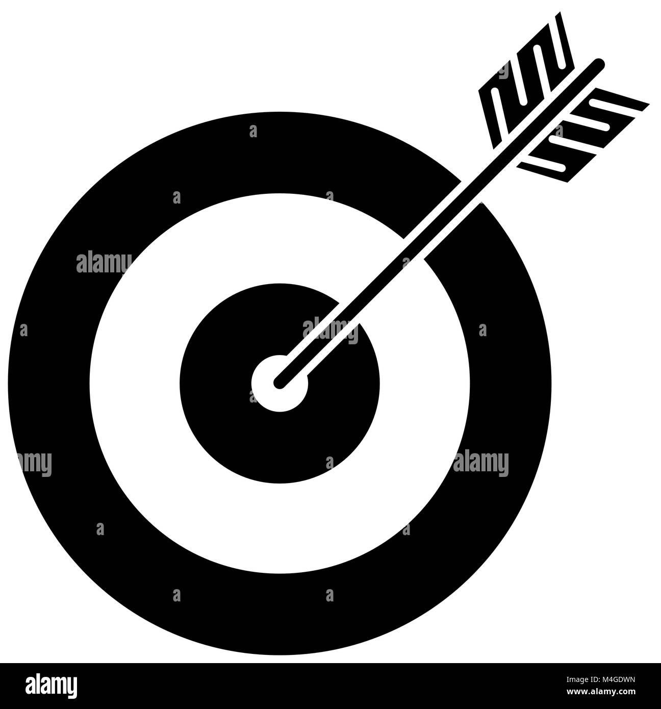 target with arrow icon Stock Vector Image & Art - Alamy