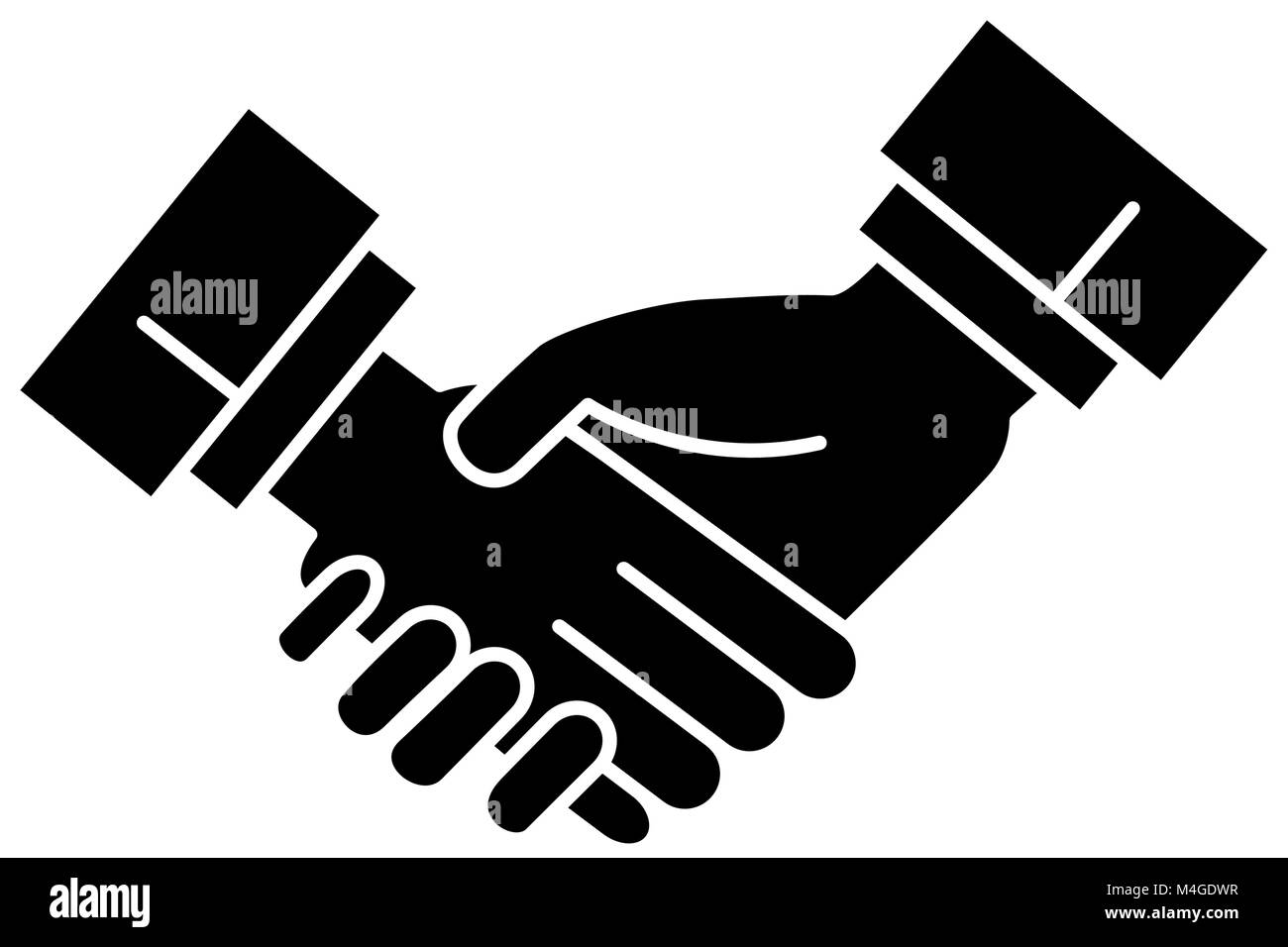 Deal done handshake Stock Vector Images - Alamy
