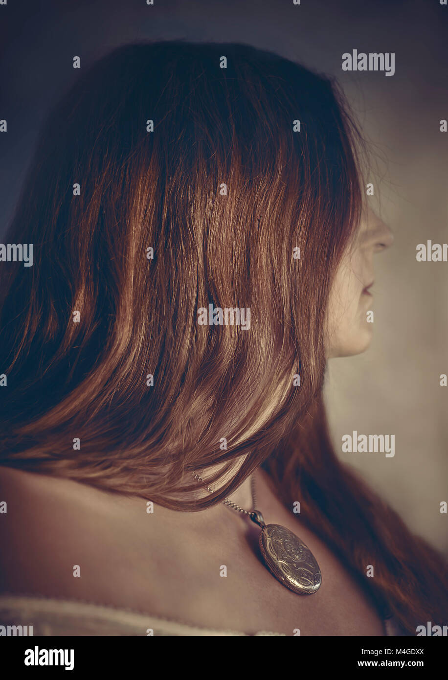 Silver Locket Woman High Resolution Stock Photography and Images - Alamy