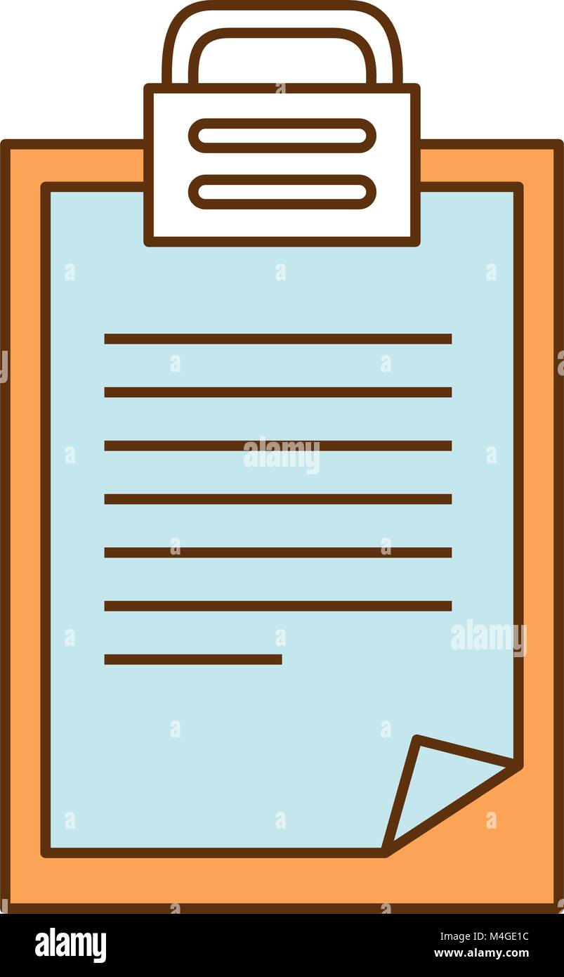 clipboard paper isolated icon Stock Vector Image & Art - Alamy