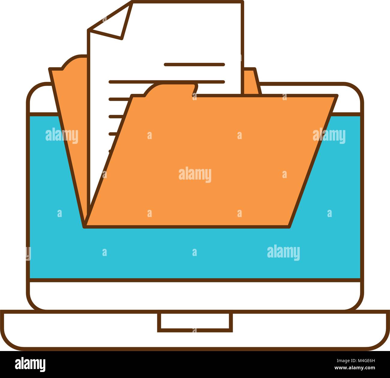 New folder computer screen Stock Vector Images - Alamy
