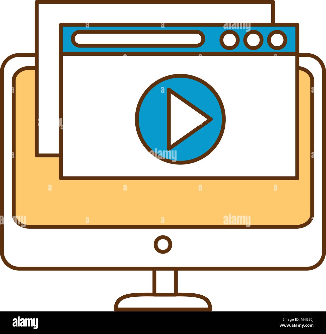 monitor computer with templates Stock Vector Image & Art - Alamy