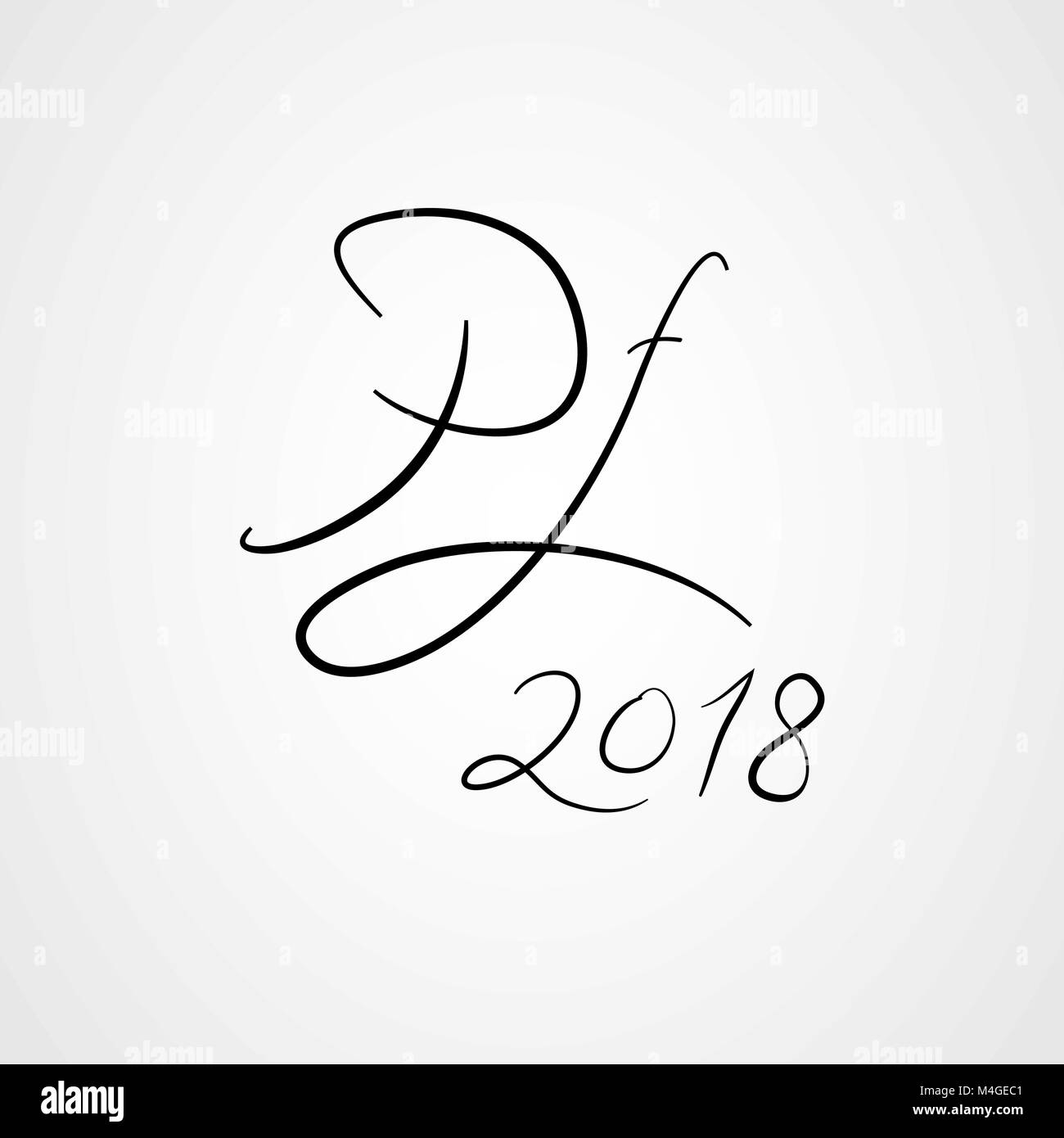 hand written pour feliciter text, happy new year Stock Vector Image ...