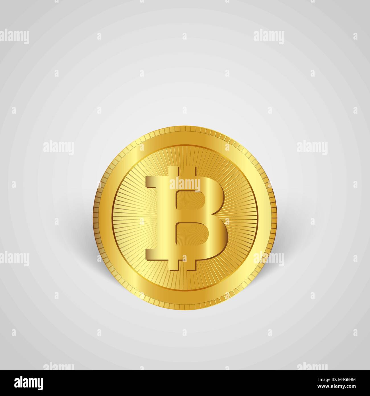 crypto currency golden coin with bitcoin sign Stock Vector Image & Art ...