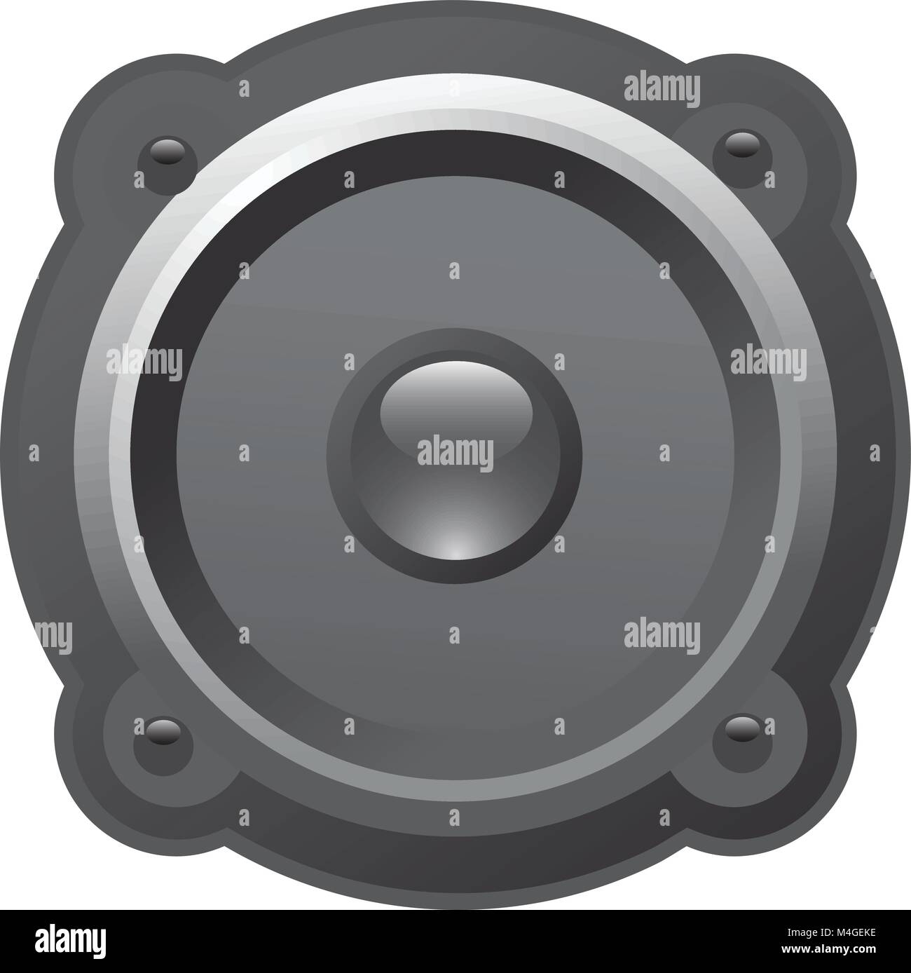 Dynamics loudspeaker icon - glossy audio speaker symbol Stock Vector Image & Art - Alamy