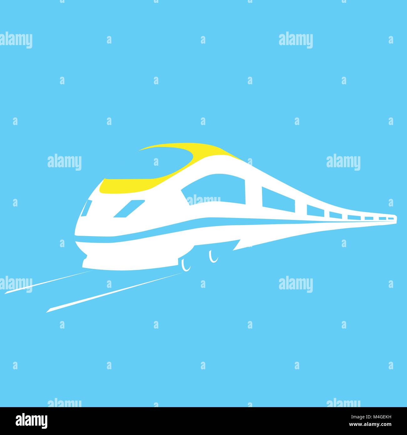 Modern high speed train Stock Vector Images - Alamy