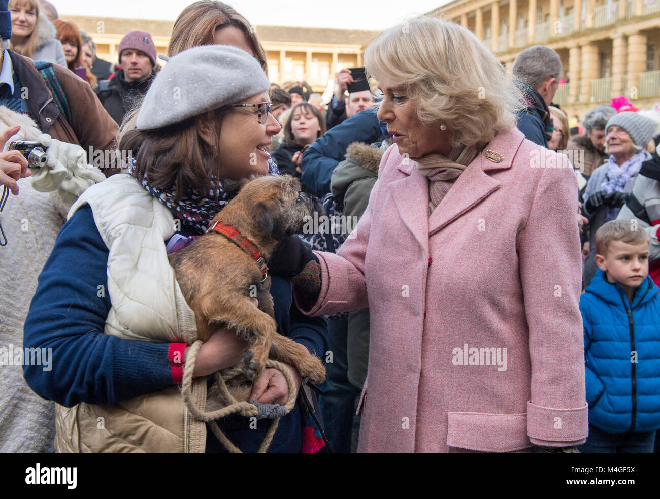 The Duchess of Cornwall meets Jackie Harrison and her Border Terrier ...