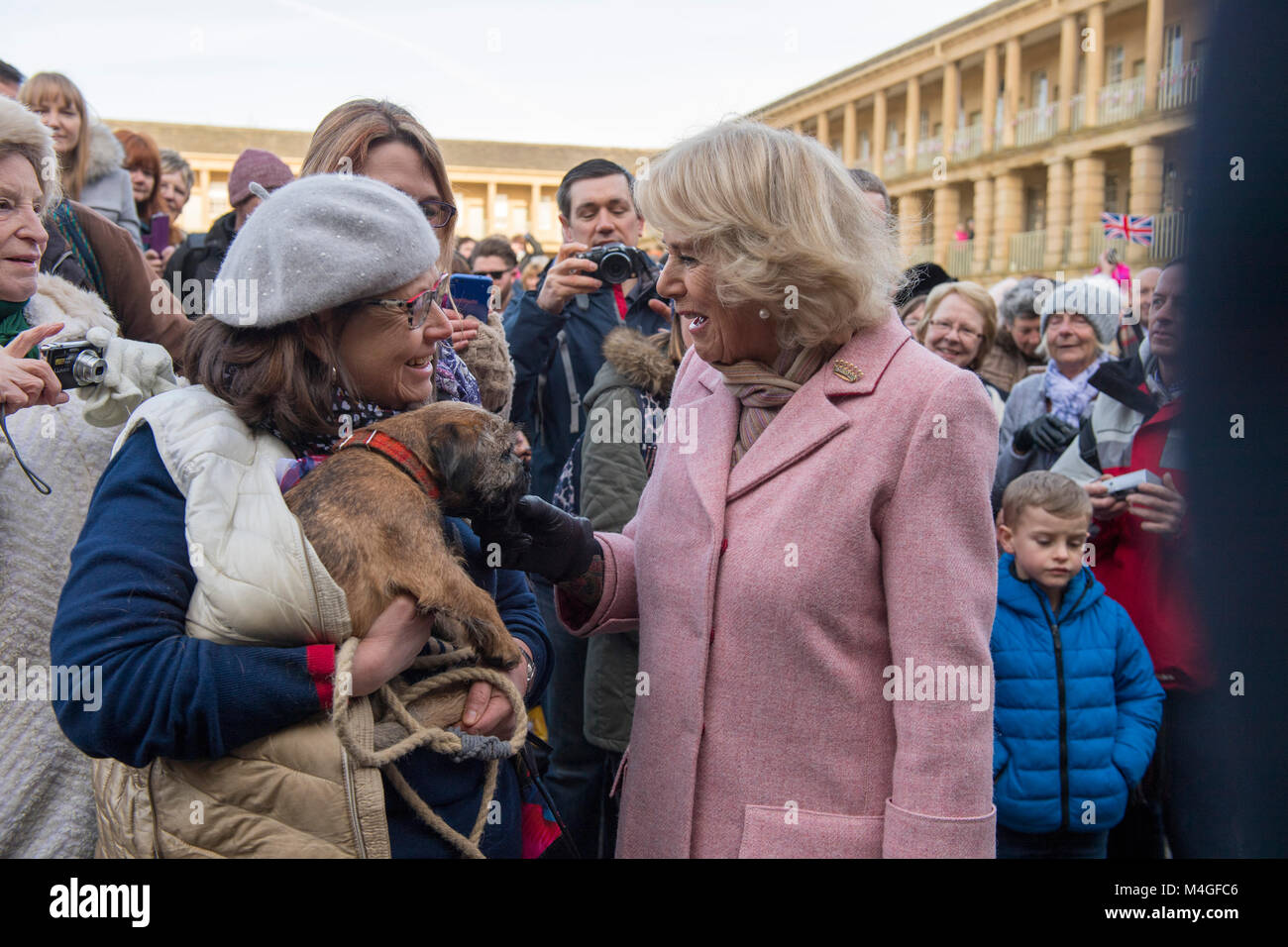 The Duchess of Cornwall meets Jackie Harrison and her Border Terrier ...