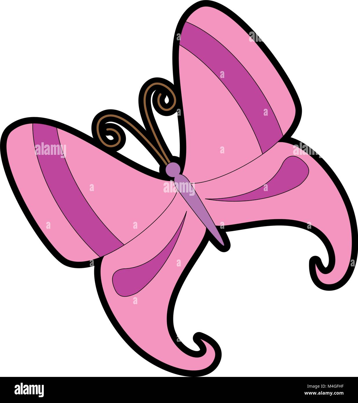 butterfly flying decorative frame Stock Vector Image & Art - Alamy