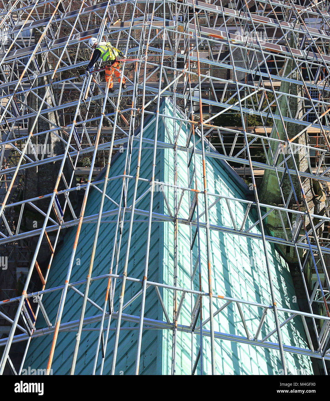 Medieval scaffolders hi-res stock photography and images - Alamy