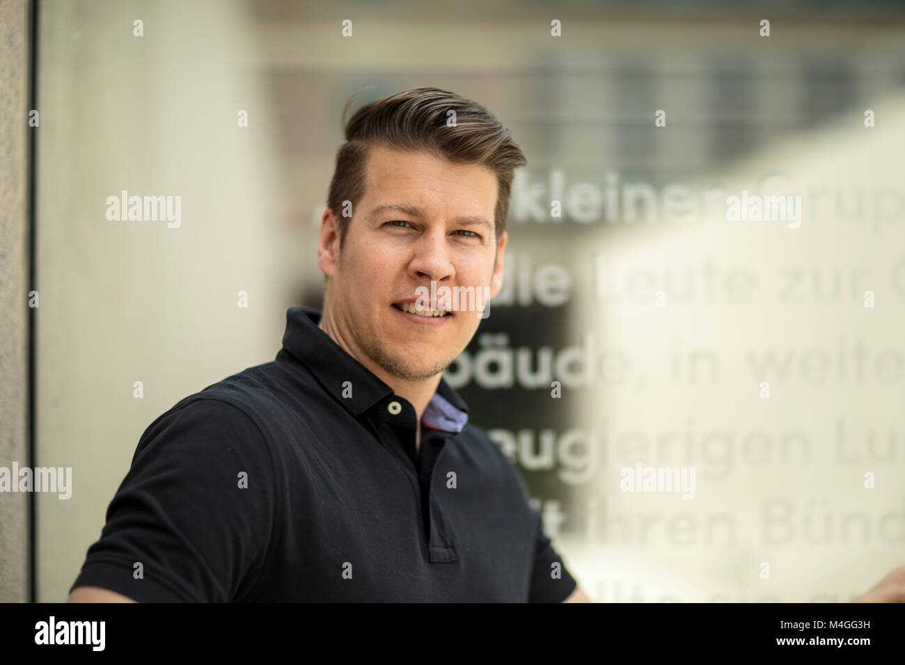 Male model posing outdoor hi-res stock photography and images - Alamy