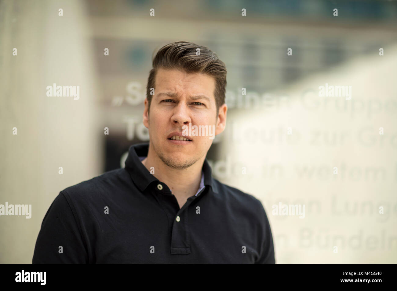 Male model posing outdoor hi-res stock photography and images - Alamy