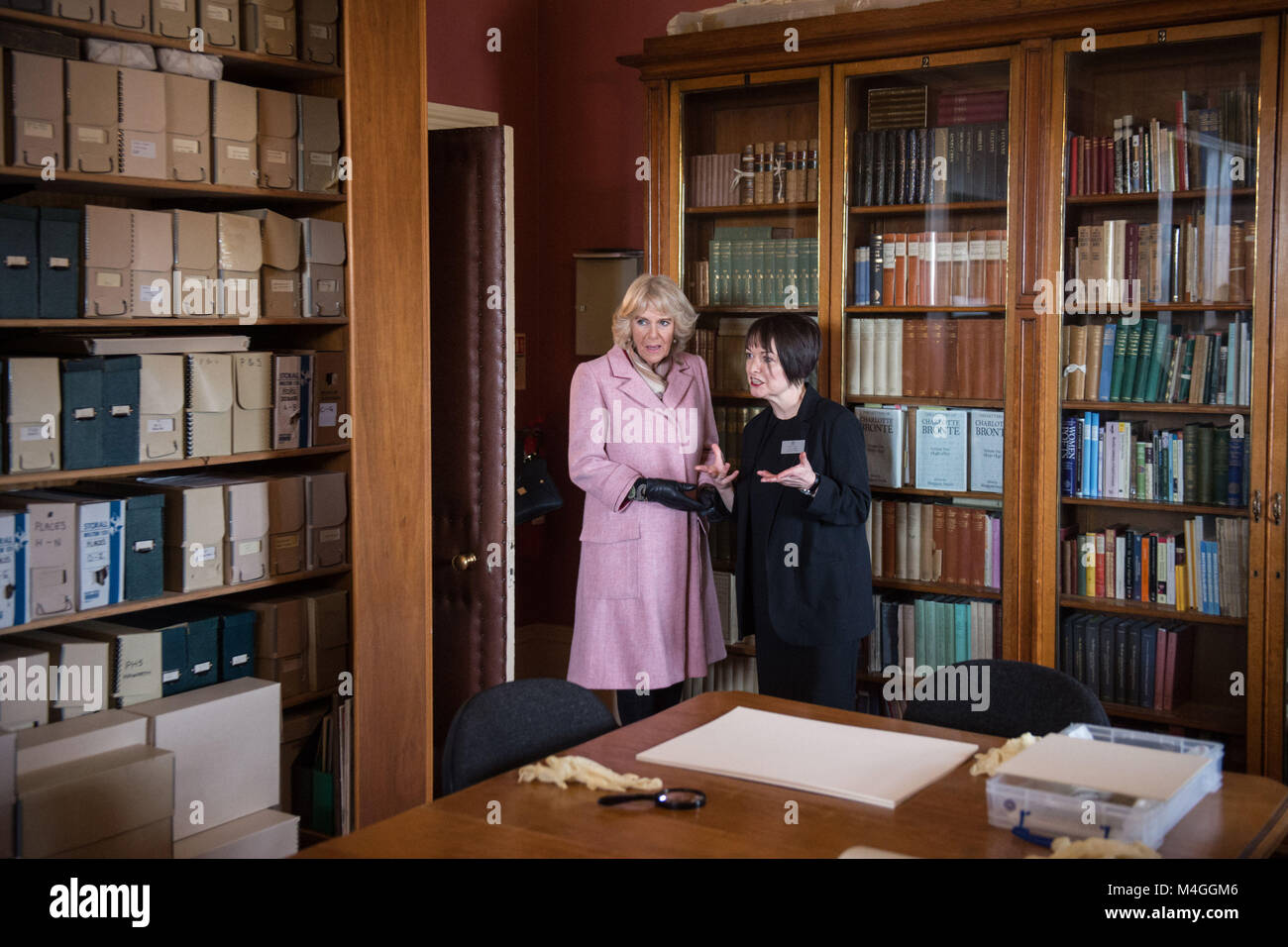 The Duchess of Cornwall accompanied by principal curator Ann Dinsdale ...