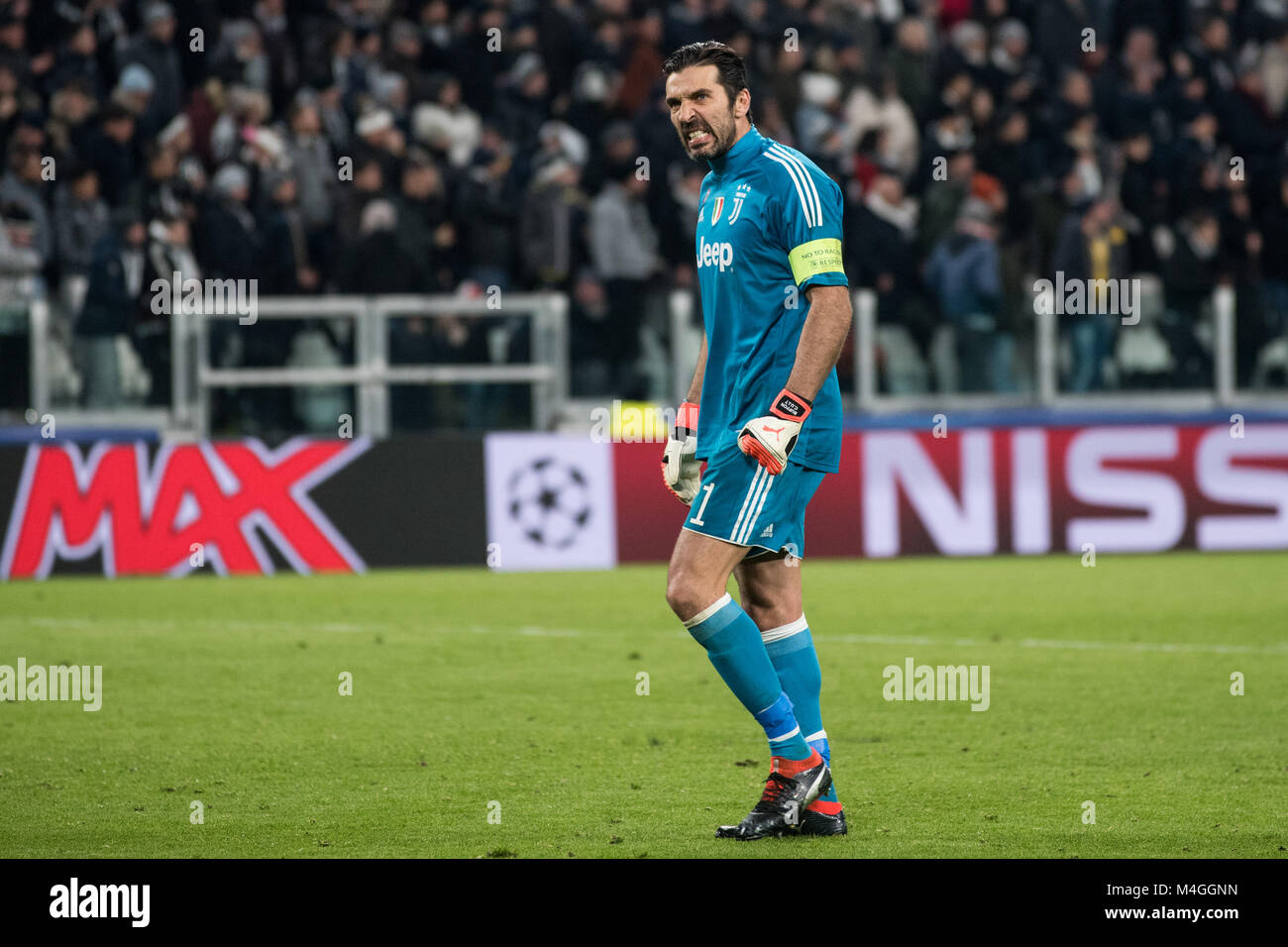 Gianluigi Buffon (Juventus FC) during the Champions League match ...