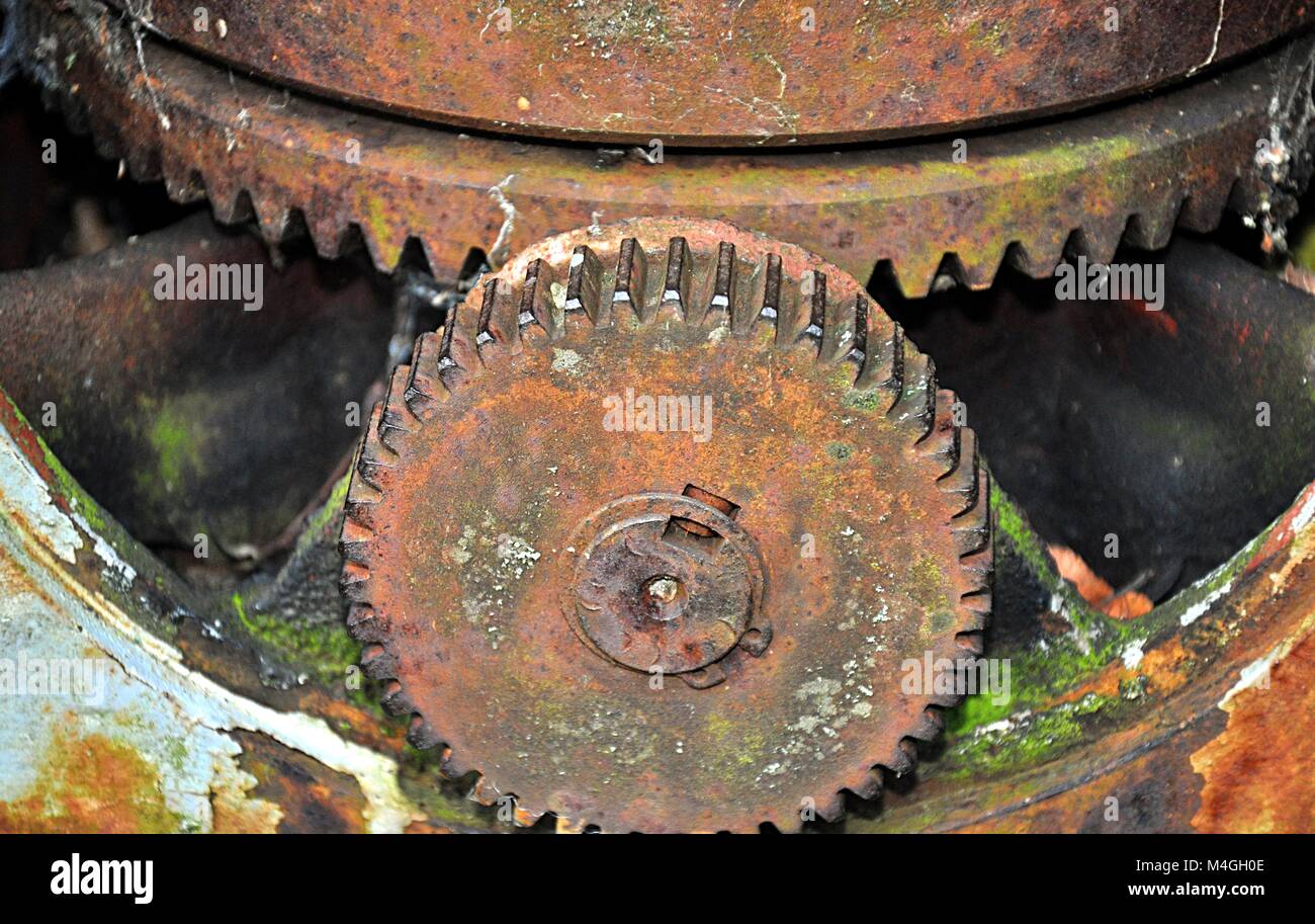 old rusty gear Stock Photo - Alamy