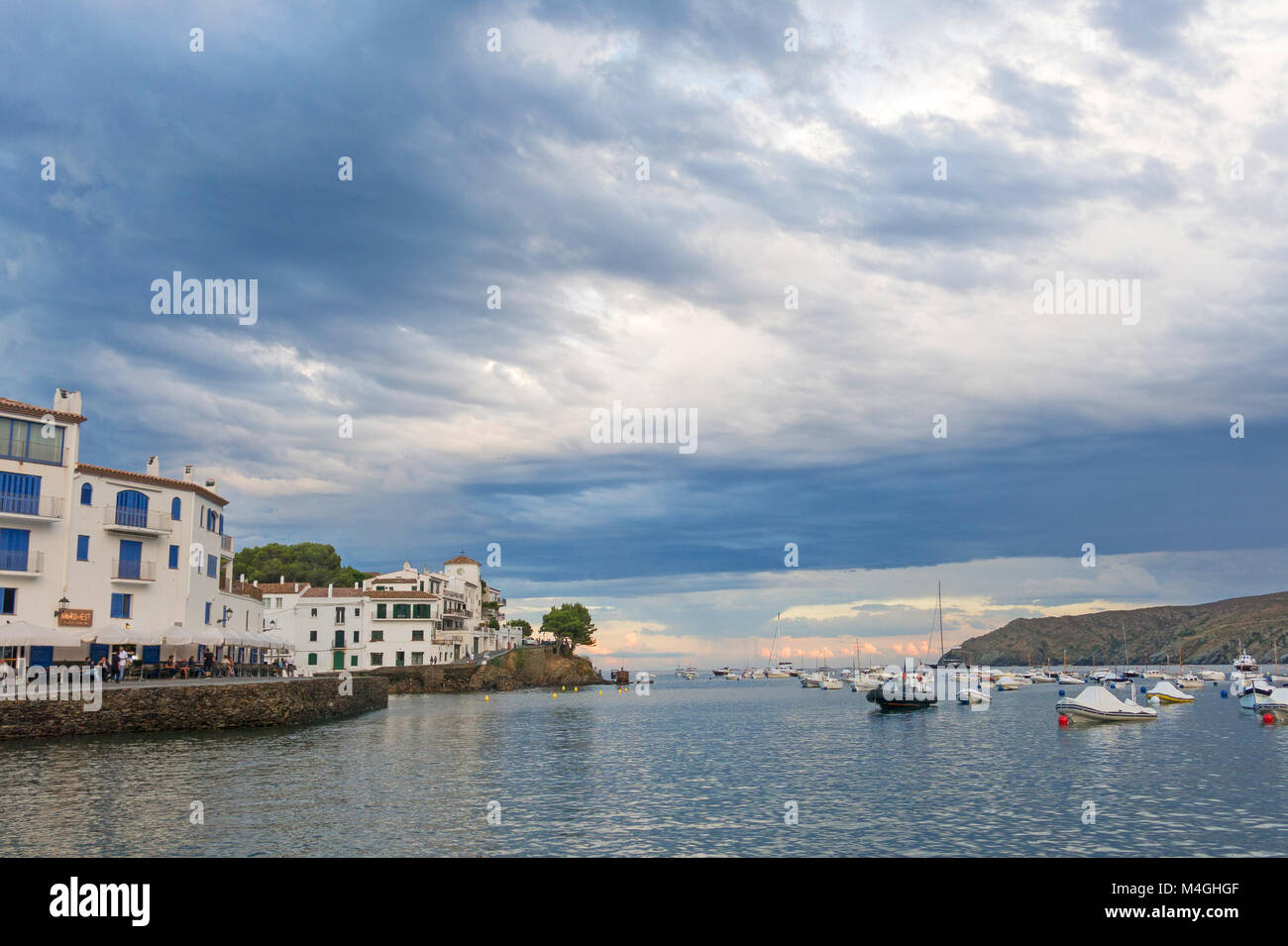 CADAQUES, SPAIN: Panoramic view of the Spanish town of Cadaques,the ...