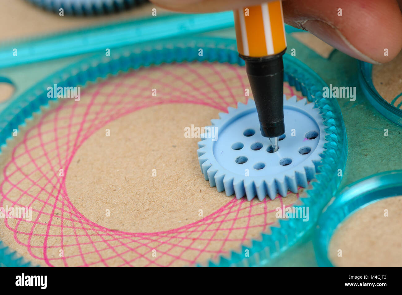 Spirograph gear hi-res stock photography and images - Alamy