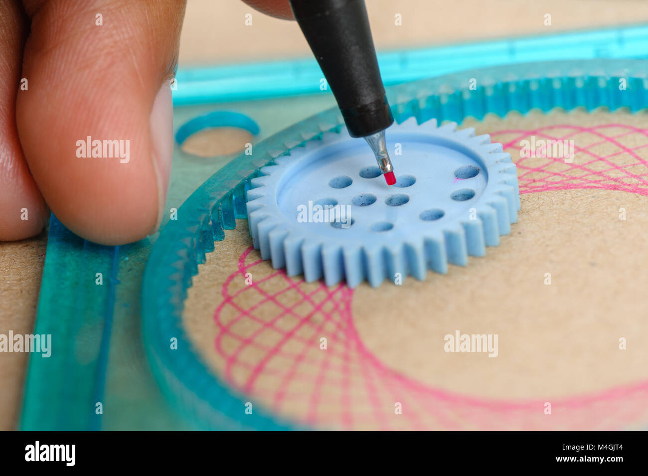 Spirograph gear hi-res stock photography and images - Alamy