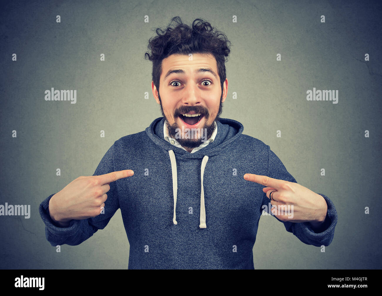 Pointing at himself hi-res stock photography and images - Alamy