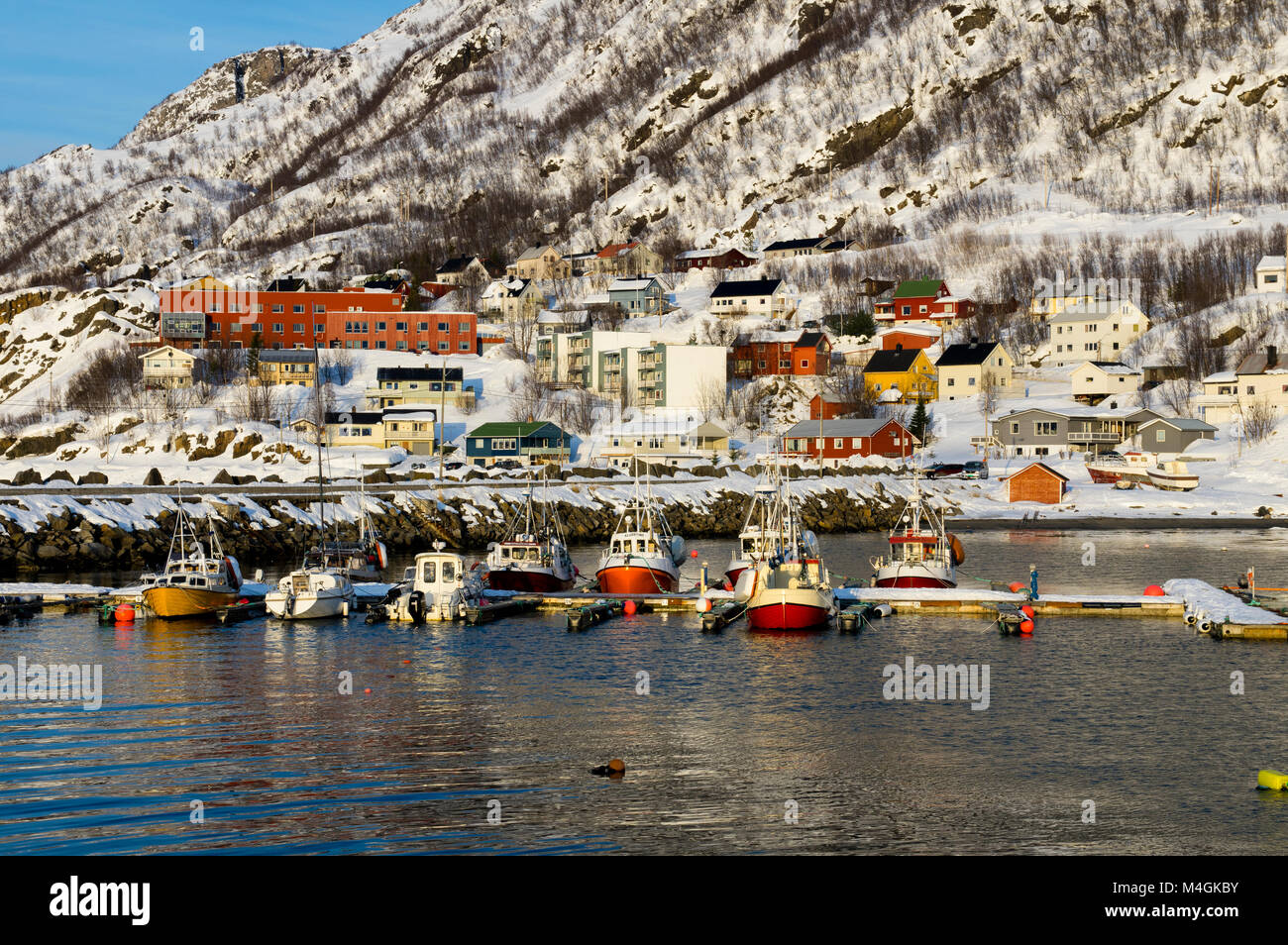 Winter landscape in Alta, Norway Stock Photo - Alamy