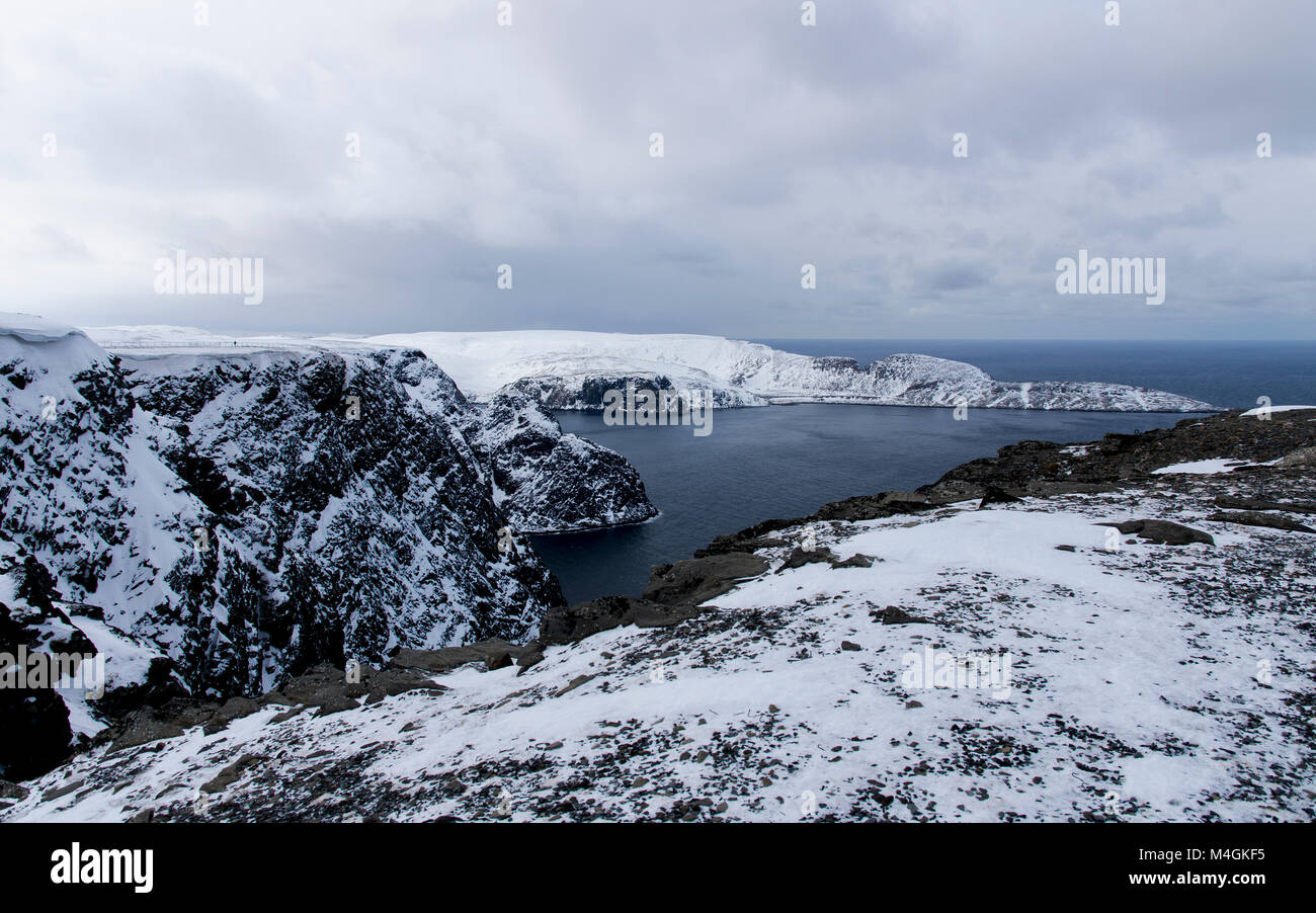Empty road to north cape hi-res stock photography and images - Alamy