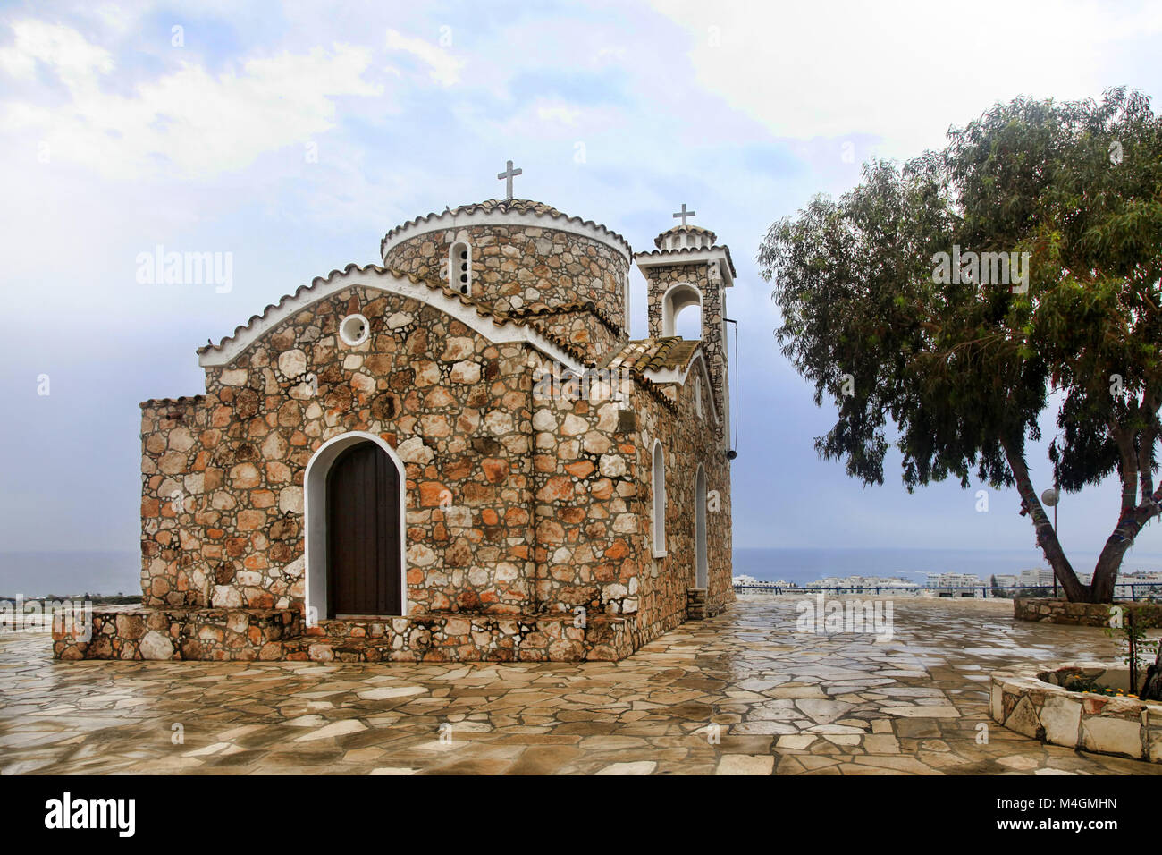 Church of Ayios Ilias. Protaras, Famagusta District, Cyprus Stock Photo ...