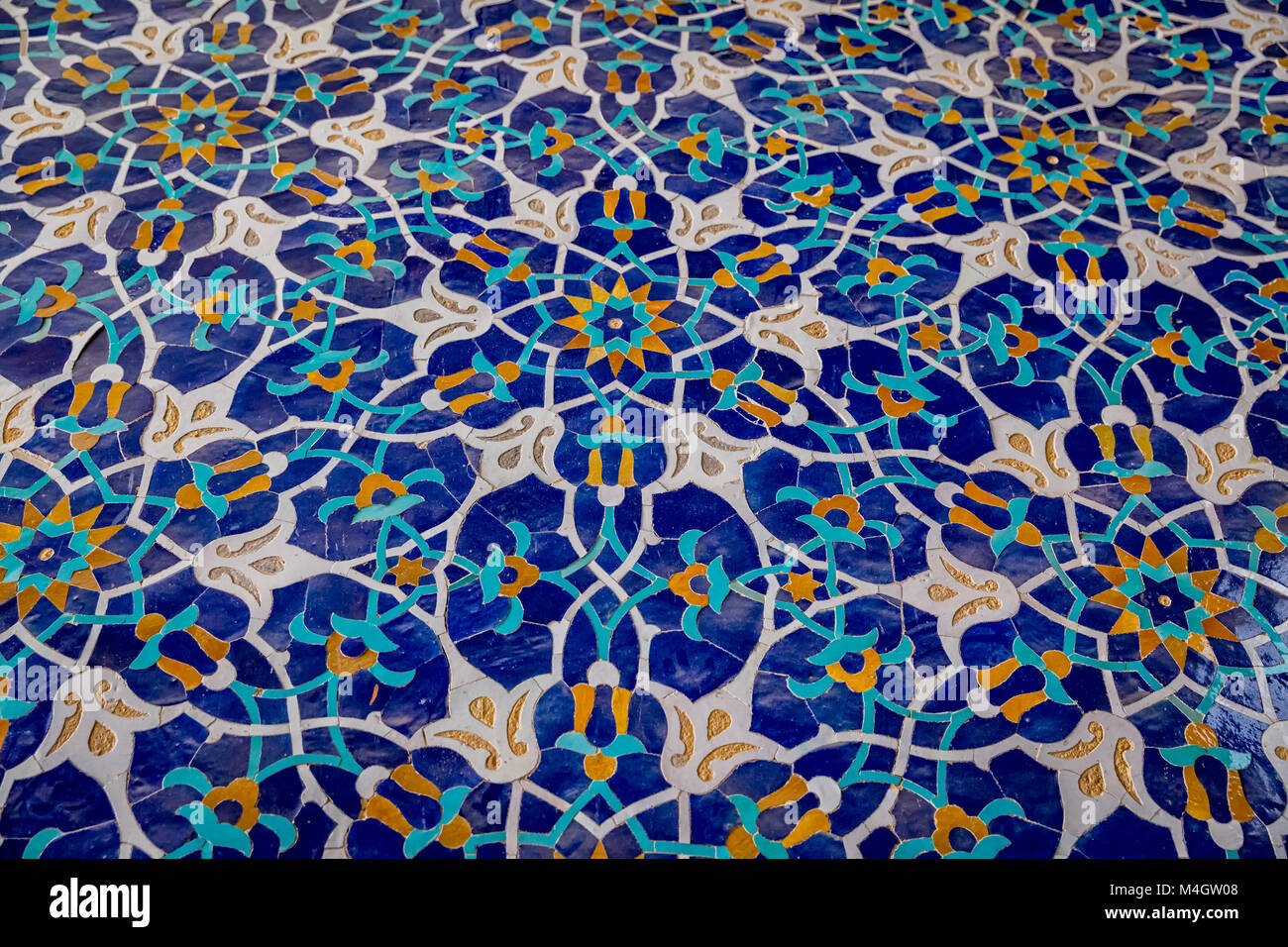 Colorful tiles in Iran Stock Photo - Alamy