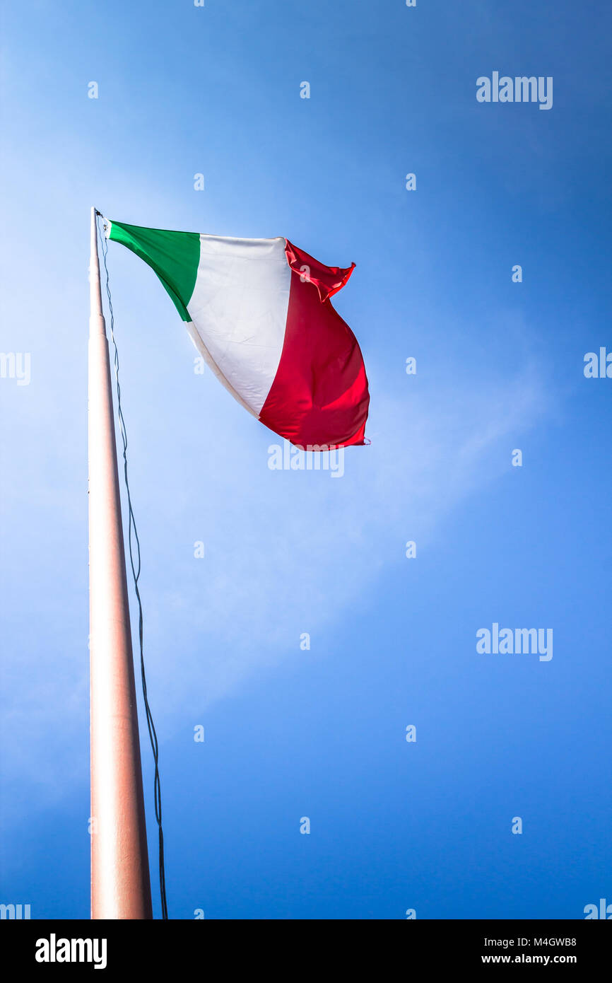 Waving flying italian flag flags hi-res stock photography and images ...