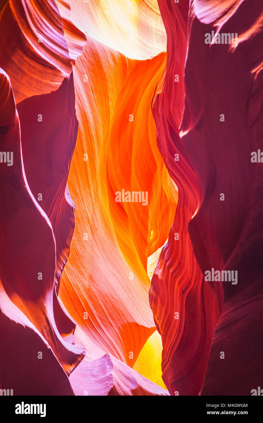 Incredible color slot canyon Antelope Stock Photo - Alamy