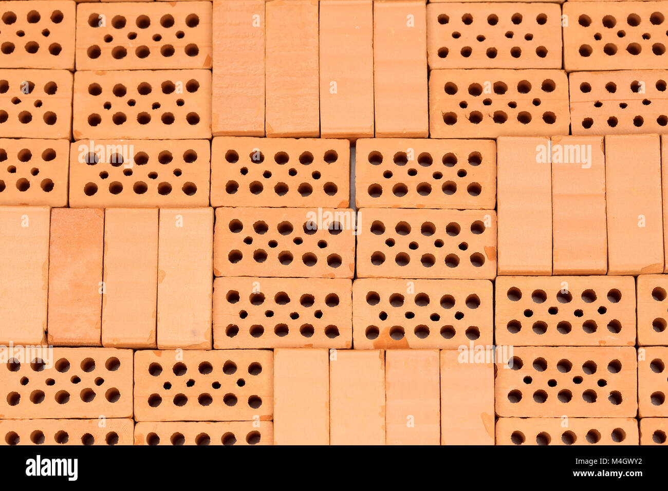 pattern with red bricks Stock Photo - Alamy