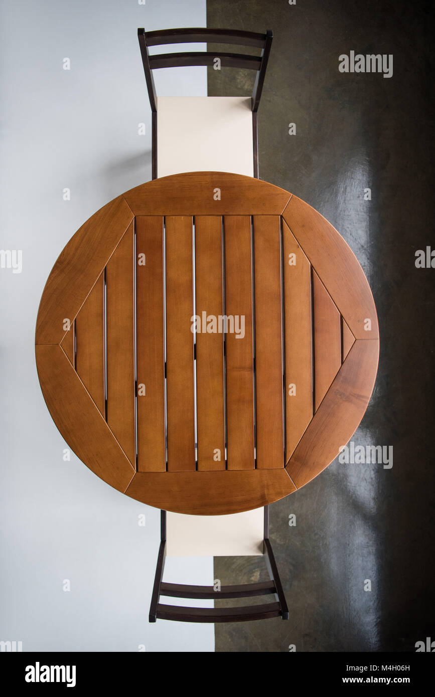 Top view table chairs hi-res stock photography and images - Alamy