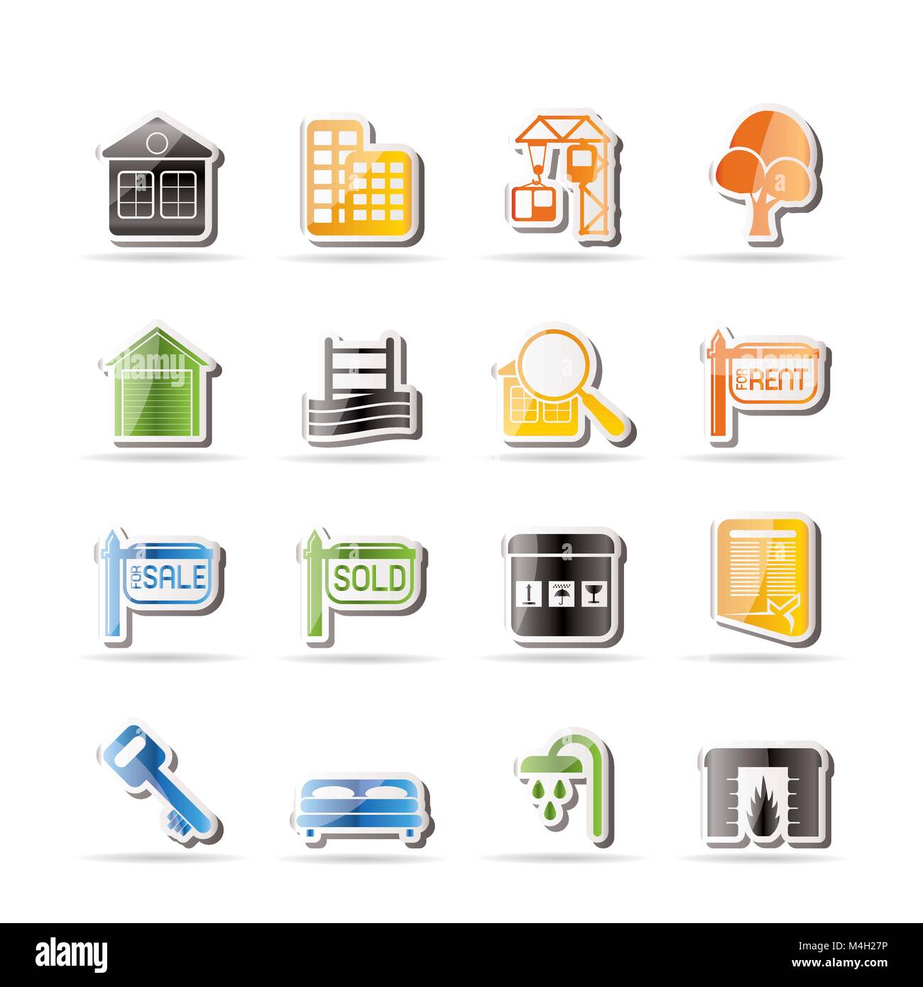 Pool icon real estate Cut Out Stock Images & Pictures - Alamy