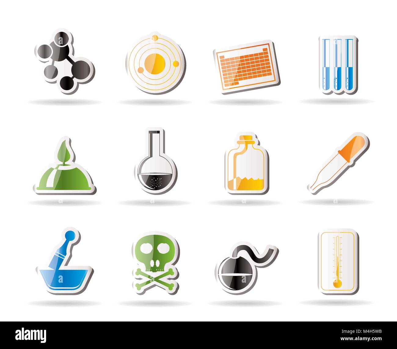 Chemistry industry icons - vector icon set Stock Vector Image & Art - Alamy
