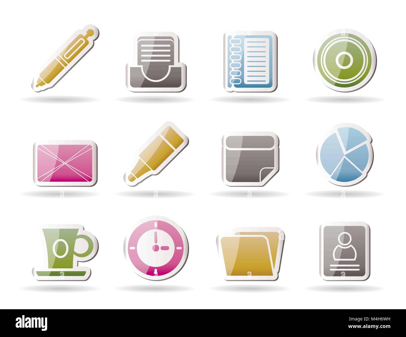 Office & Business Icons - Vector icon Set Stock Vector Image & Art - Alamy