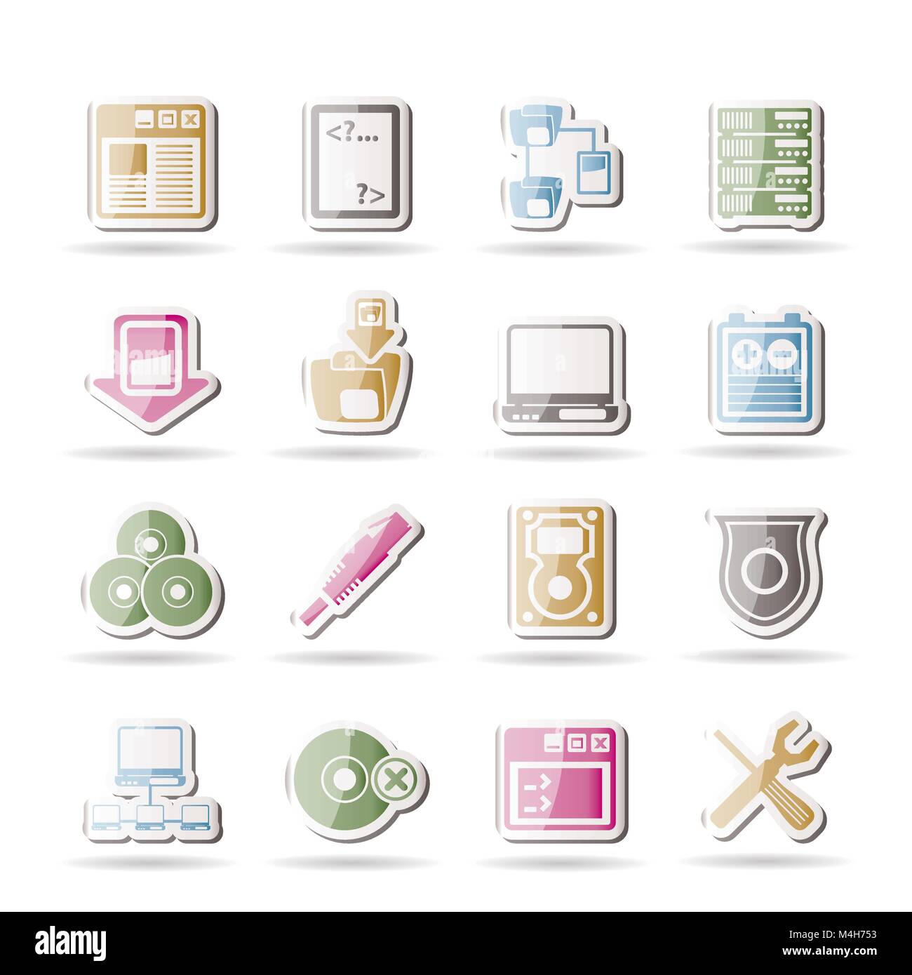 Server side computer icons hi-res stock photography and images - Alamy