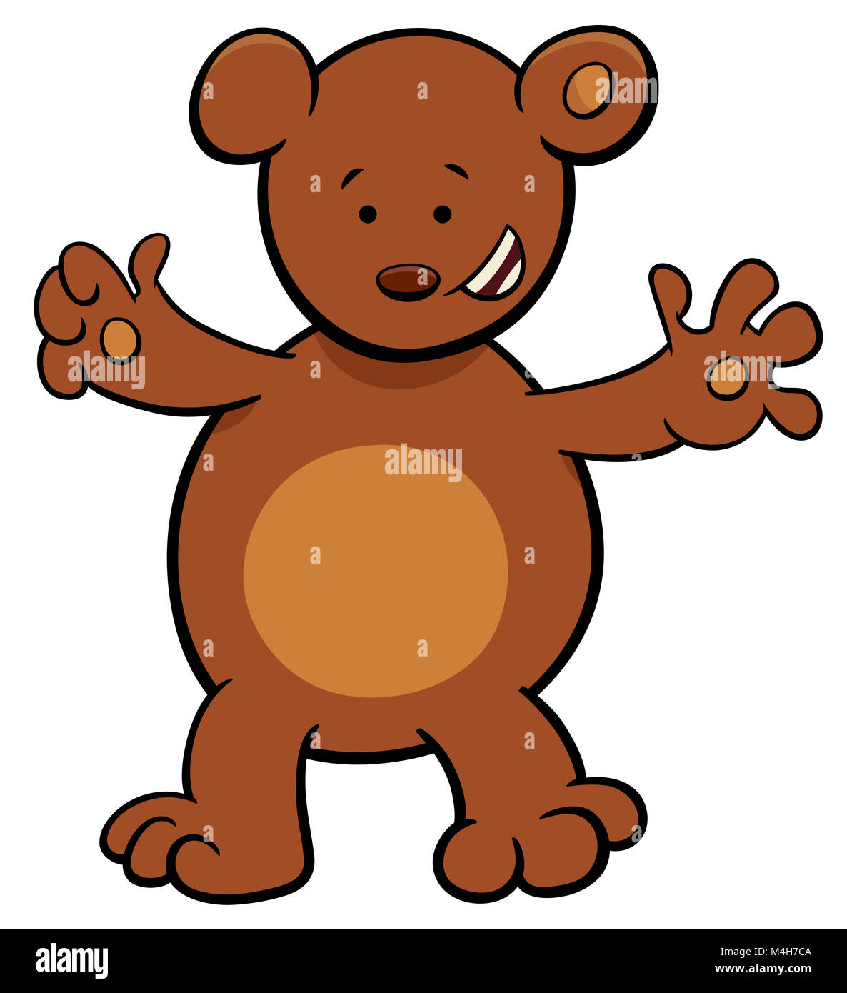 little bear cartoon character Stock Photo - Alamy
