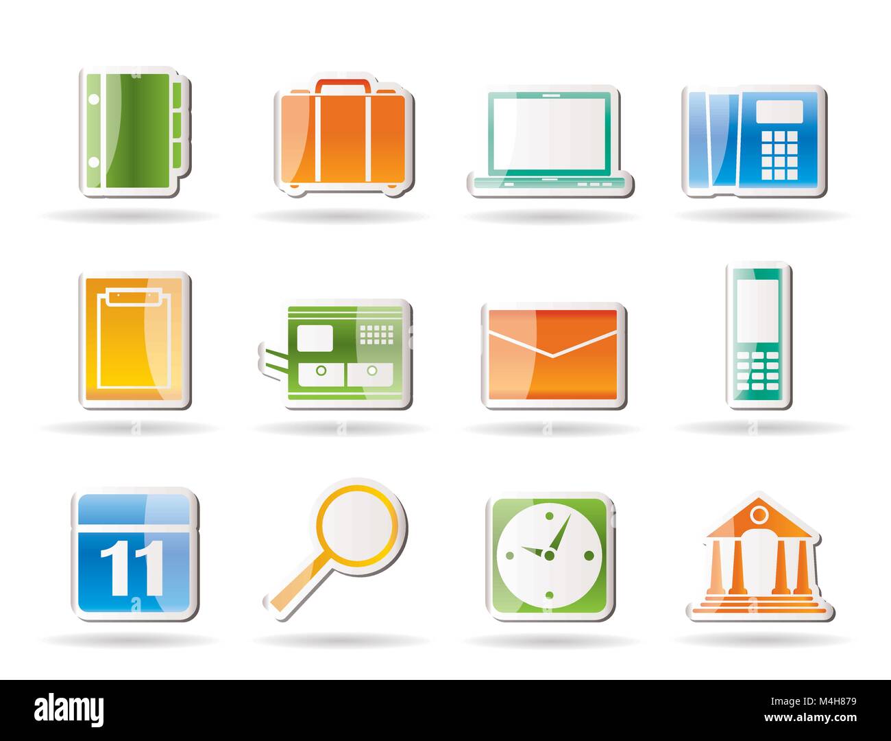 Business, Office and Mobile phone icons - Vector Icon Set Stock Vector ...