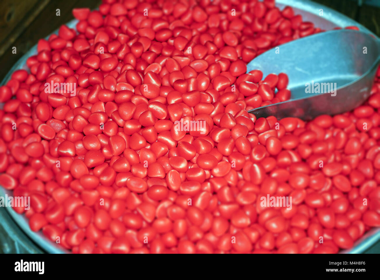 close up of red sugar candies Stock Photo - Alamy