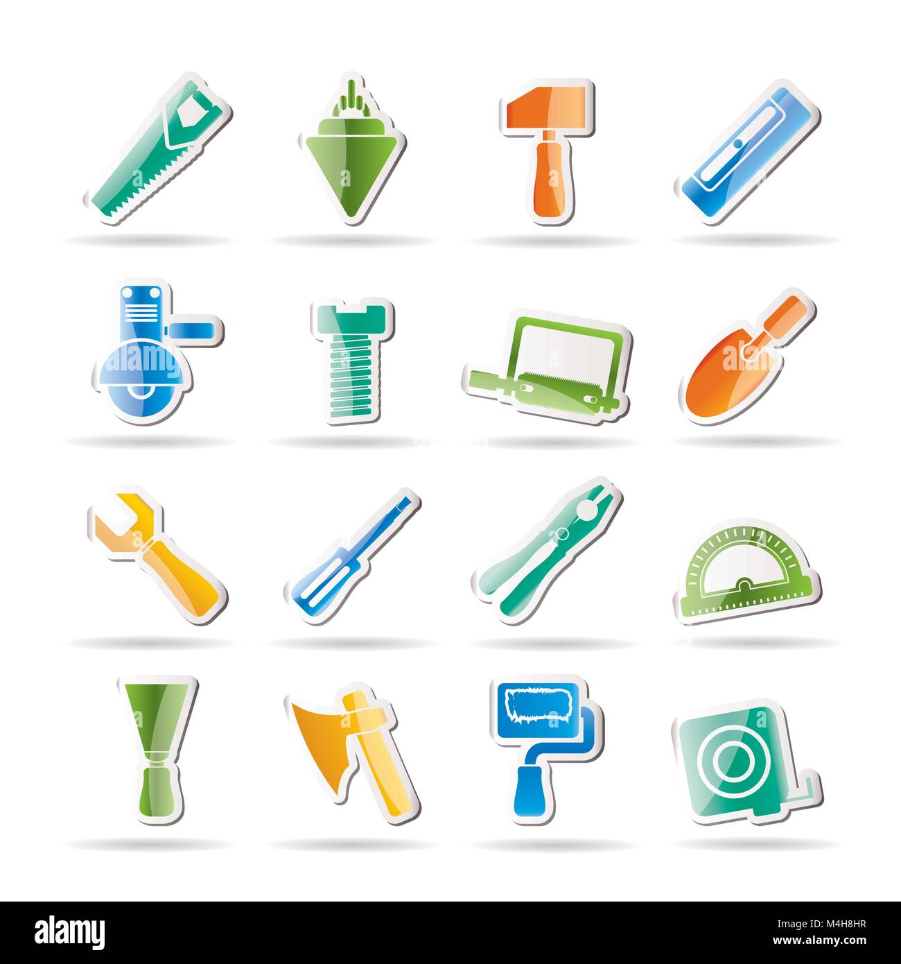 Building and Construction Tools icons - Vector Icon Set Stock Vector ...