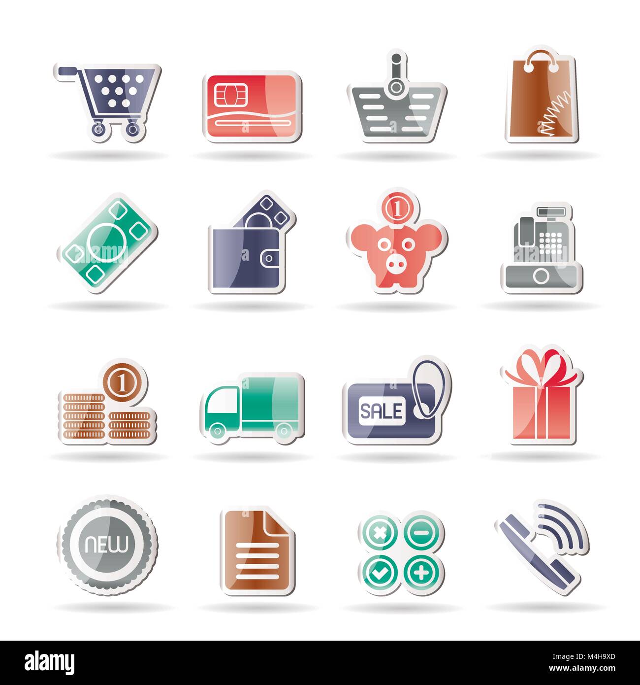 Online shop icons - vector icon set Stock Vector Image & Art - Alamy